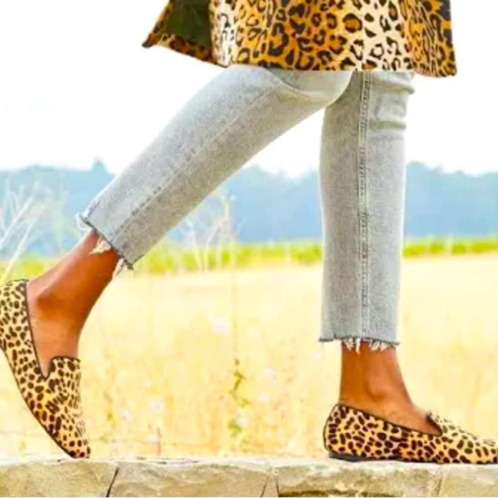 Birdies Starling Cheetah Calf Hair Flats/Deadstock - Gem